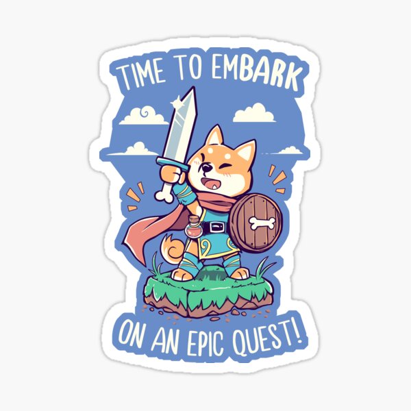 "Time to EmBARK on an Epic Adventure" Sticker for Sale by TechraNova ...