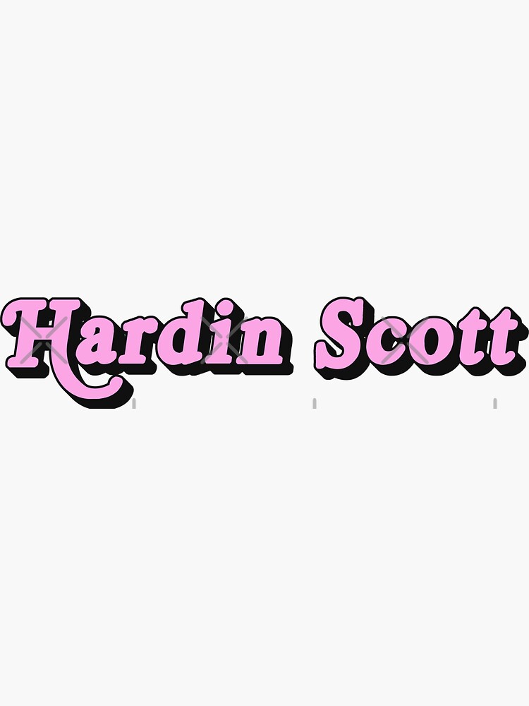 "Hardin Scott" Sticker by AlmaRs | Redbubble