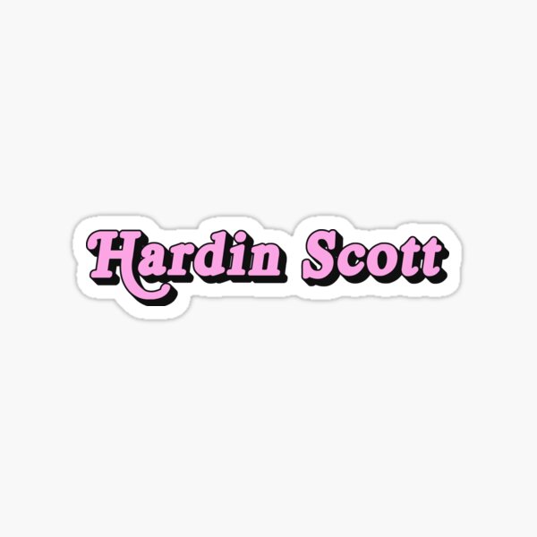 "Hardin Scott" Sticker by AlmaRs | Redbubble