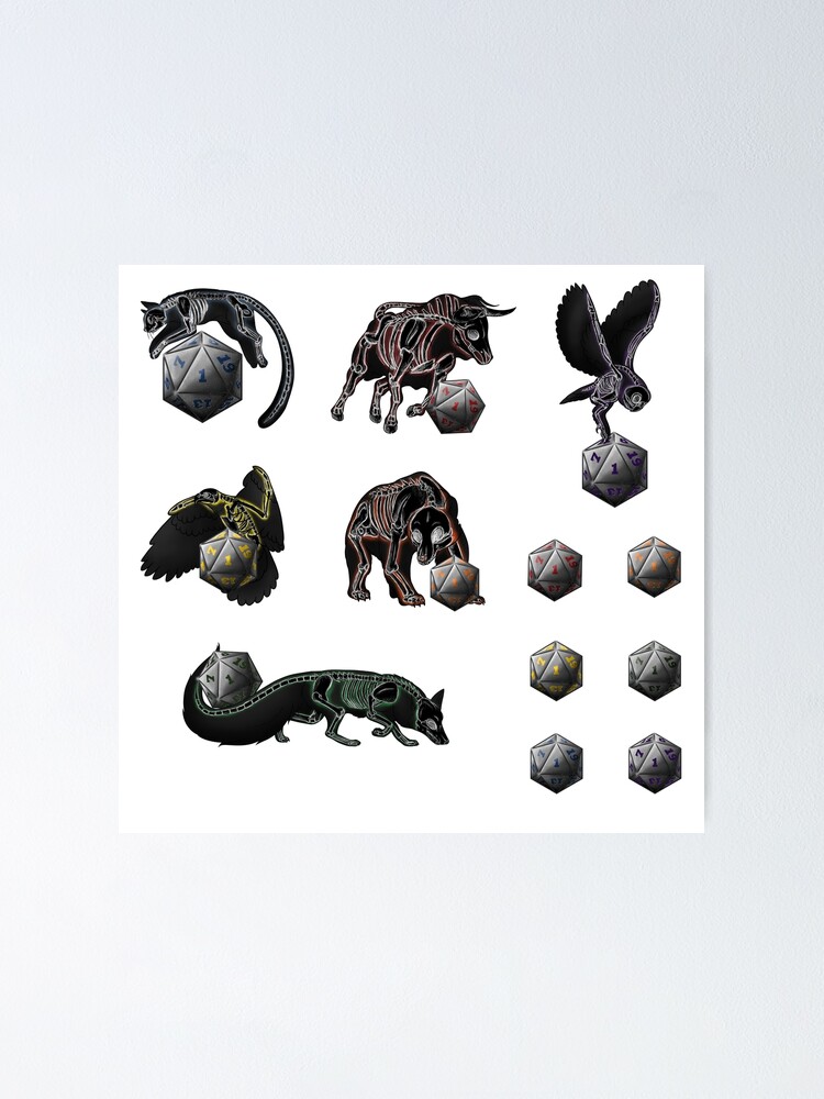 "Critical Fail Complete Set" Poster for Sale by MalgysCrafts | Redbubble