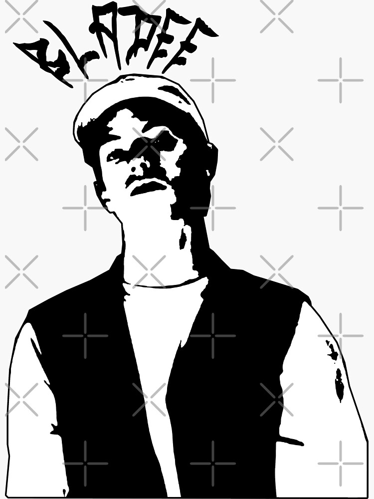 "bladee black and white reborn graphic " Sticker by smartwater88 ...