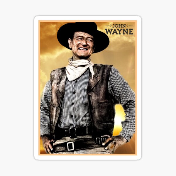 "John Wayne" Sticker for Sale by jonfun1 | Redbubble