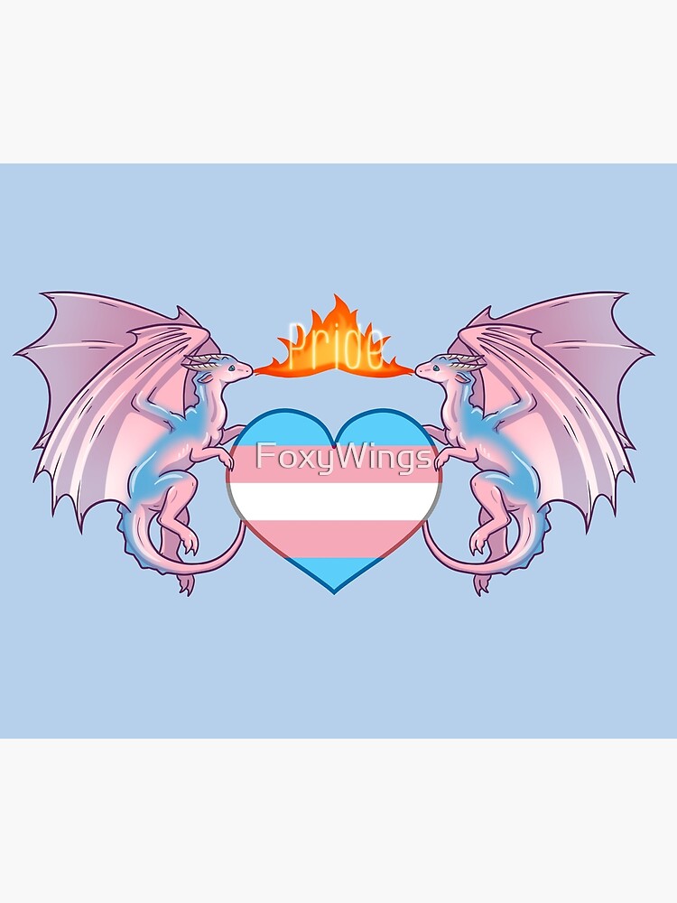 "Show Your Trans Pride with Dragons!" Throw Blanket for Sale by ...