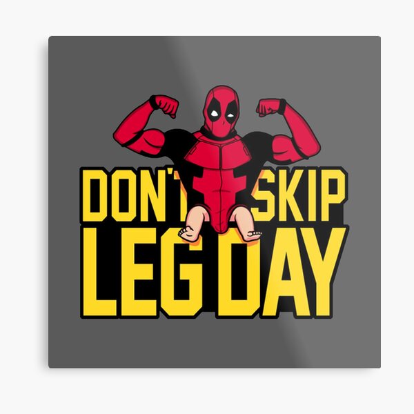 Lámina metálica «No te pierdas la pierna Día Fitness Gimnasio ...