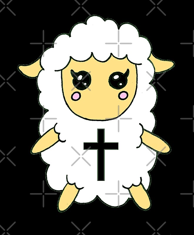 "White Sheep with Cross" by hausofophidia | Redbubble