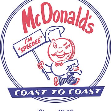 "McDonald vintage speedee coast to coast" Essential T-Shirt by ...