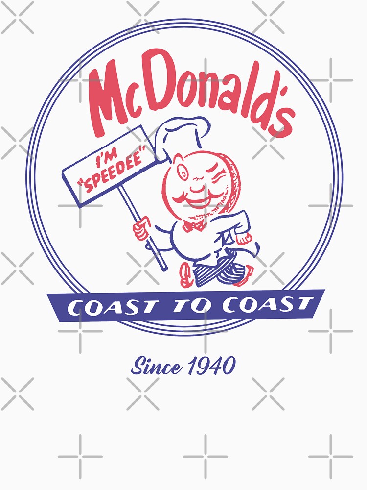"McDonald vintage speedee coast to coast" Essential T-Shirt by ...