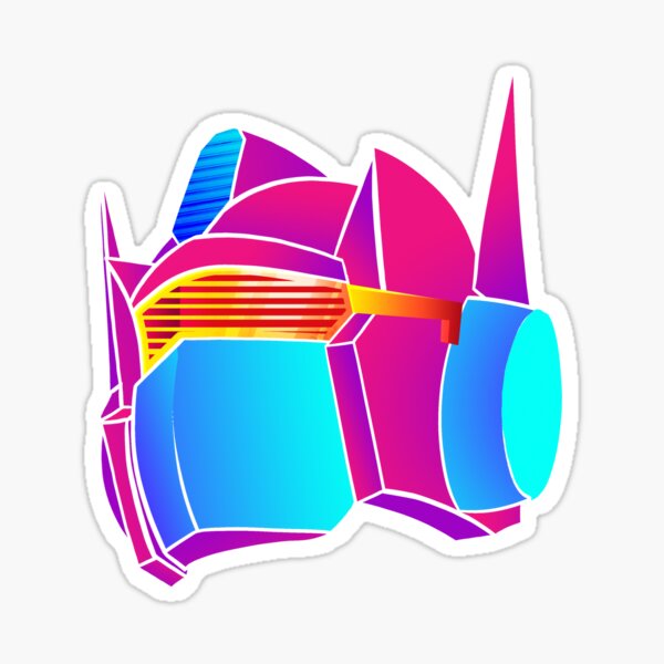 "Optimus Prime - Retro" Sticker by KylesArt | Redbubble