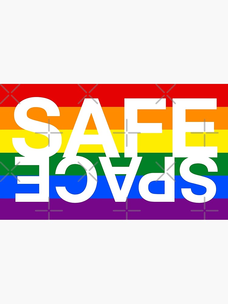 "Safe Space Rainbow" Poster for Sale by talkitoff | Redbubble