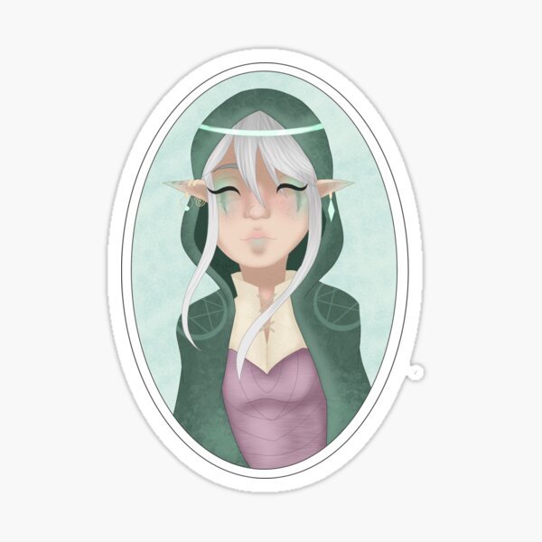 "Shy Elf character " Sticker for Sale by SaintHammy | Redbubble