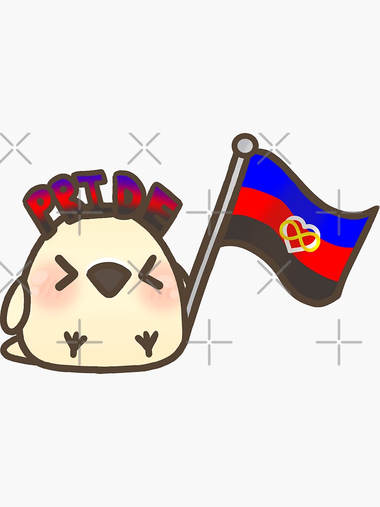 "Infinity Heart Polyamory Pride Blirbo" Sticker for Sale by blirbos ...