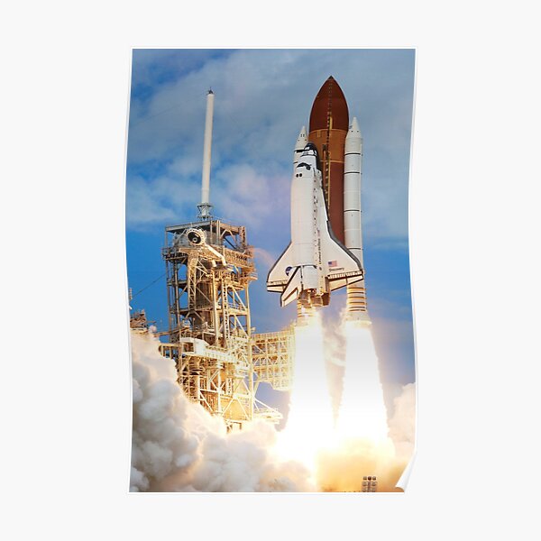 "Space Shuttle Discovery Launch " Poster for Sale by OlympusMons ...