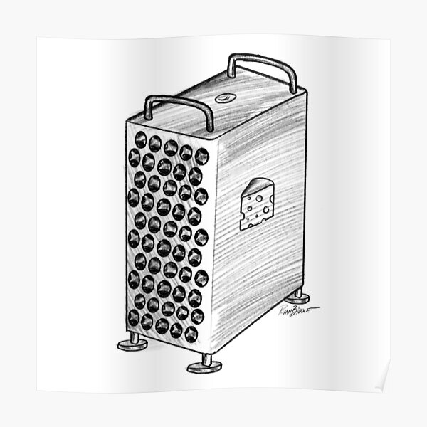 "Mac Pro Cheese Grater" Poster by ryanbiddle | Redbubble