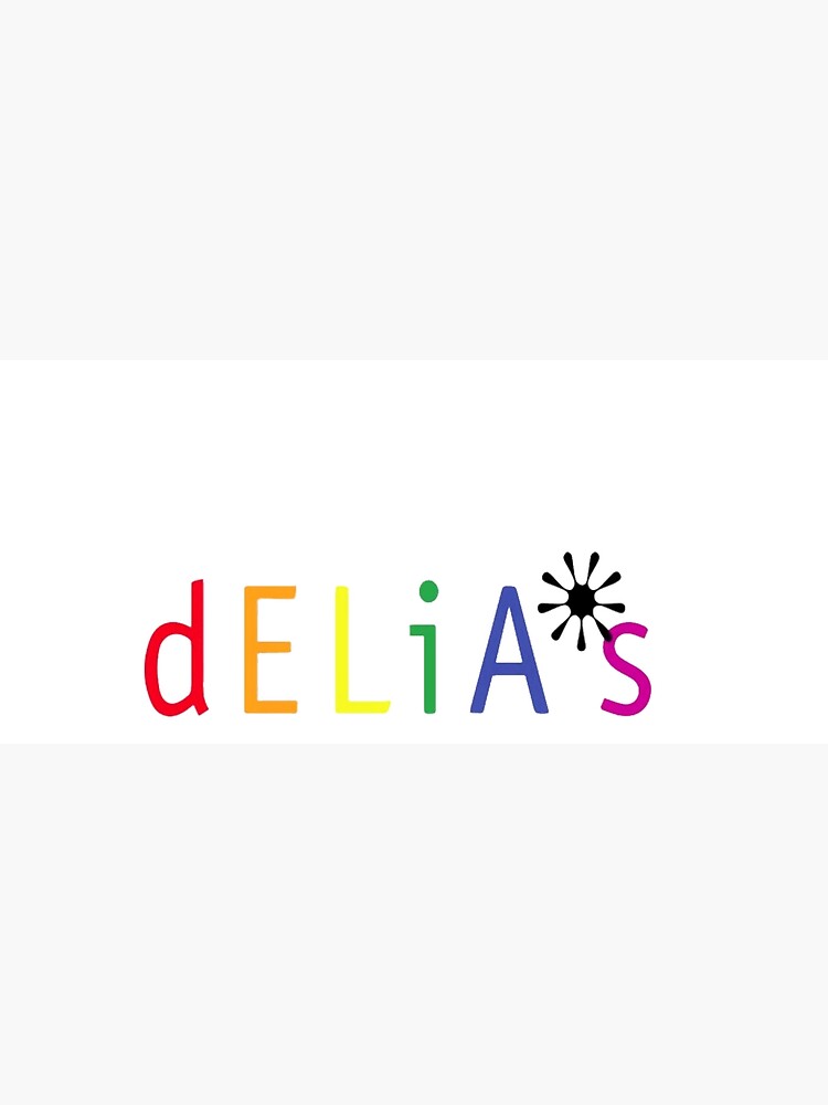 "delia*s rainbow logo" Poster for Sale by stelladown | Redbubble