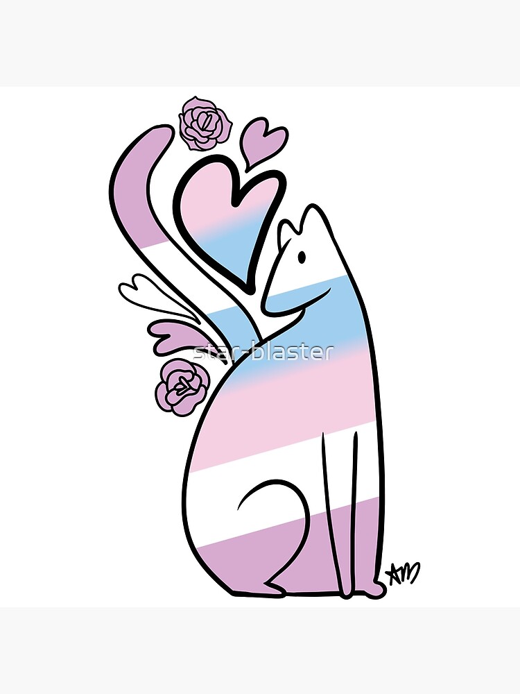 "Intersex Pride Cat" Poster by star-blaster | Redbubble