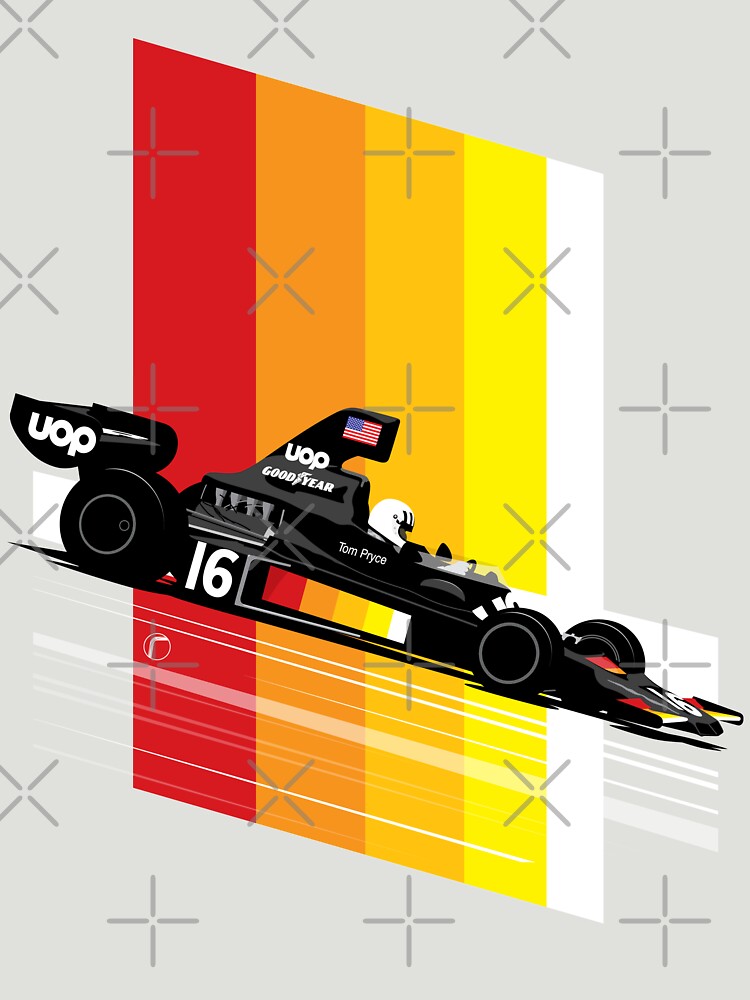"Tom Pryce | Shadow DN5" T-shirt for Sale by RLineDesigns | Redbubble ...