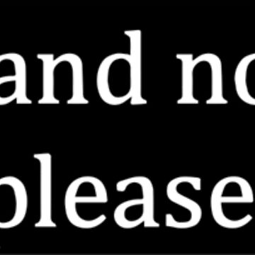 "no surprises" Sticker for Sale by Gramophone Cafe | Redbubble