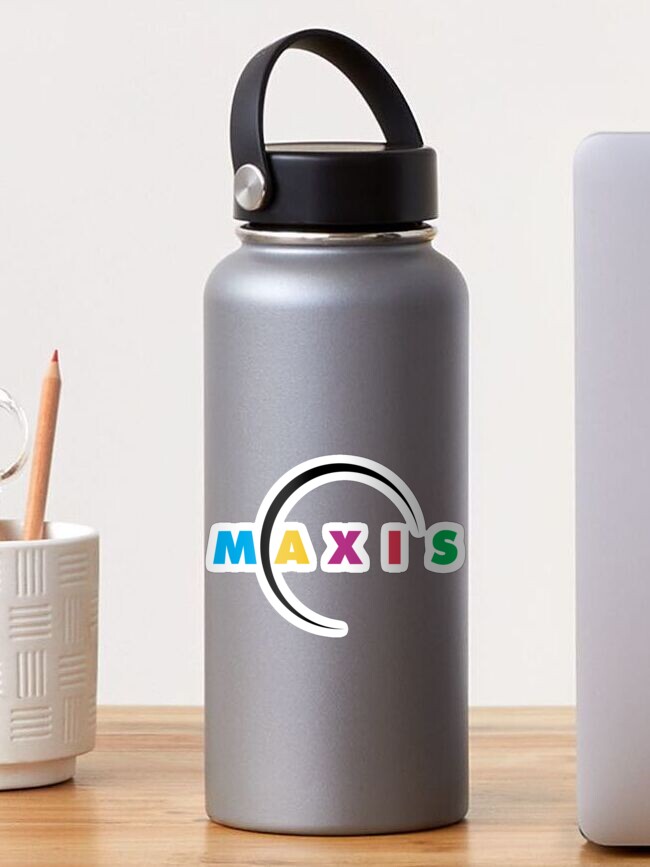 "maxis logo" Sticker for Sale by stelladown | Redbubble