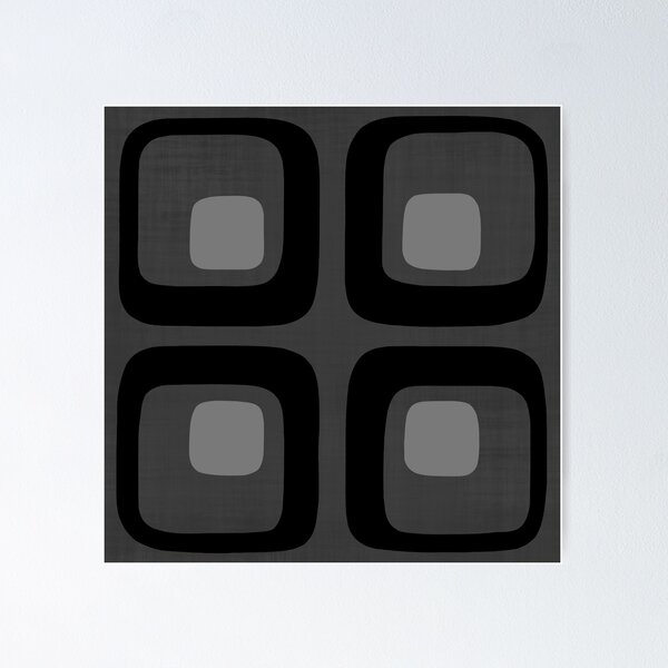 "60s Grayscale Mod" Poster for Sale by wellingtonboot | Redbubble