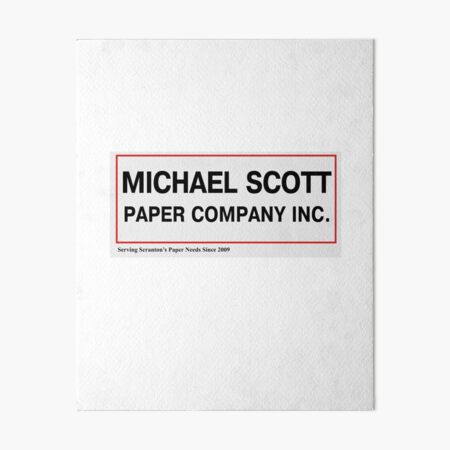 "Michael Scott Paper Company Logo" Art Board Print by Primotees | Redbubble