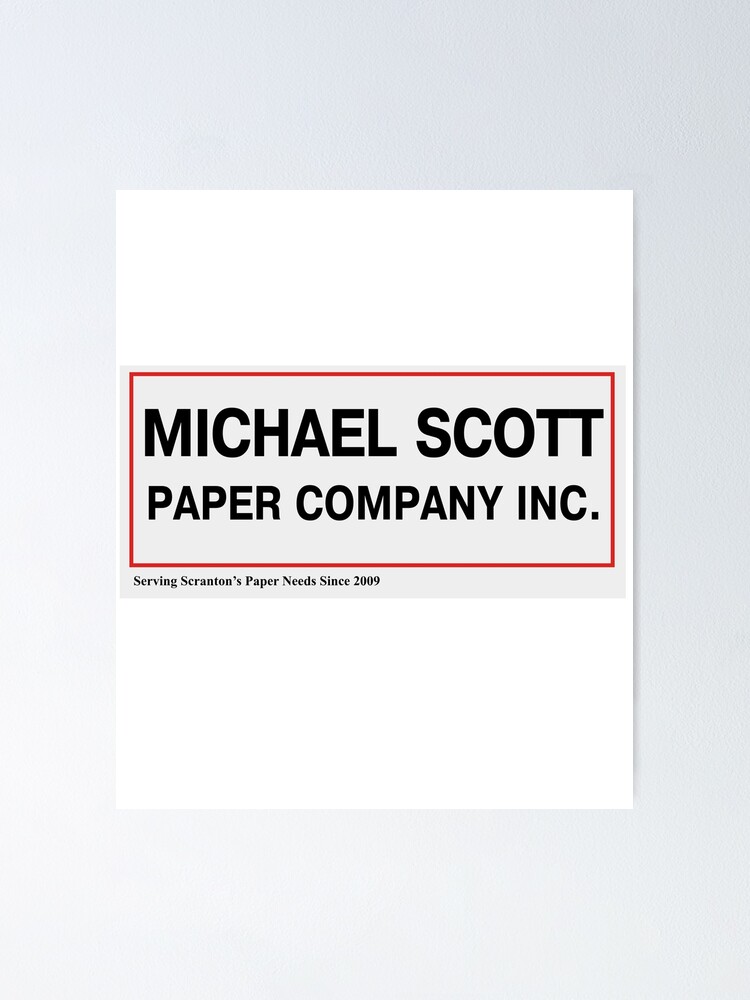 Póster «Logotipo de Michael Scott Paper Company» de Primotees | Redbubble