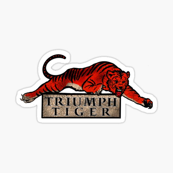 Triumph Tiger Stickers | Redbubble
