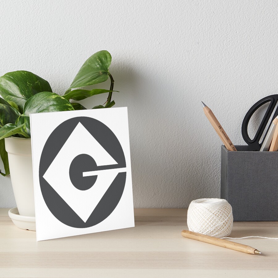 "Gru G Logo - Fan Art" Art Board Print by two34 | Redbubble
