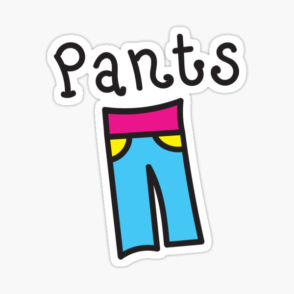 "Cute Pansexual Pants" Sticker for Sale by phoxydesign | Redbubble