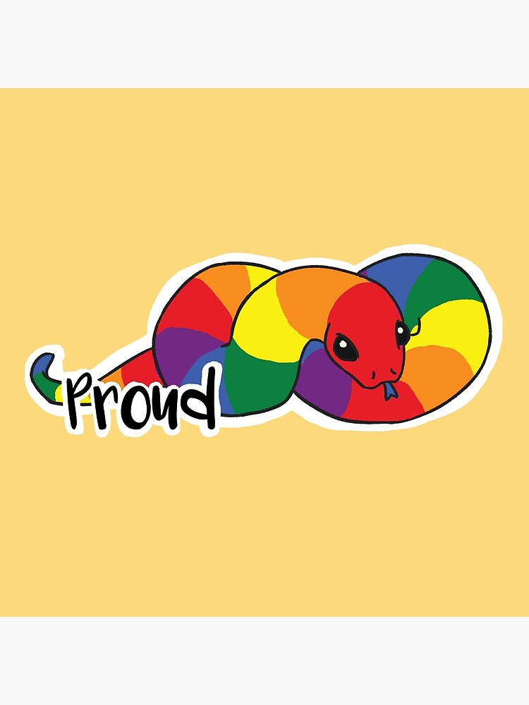 "Gay LGBT Pride Snake" Poster by CrazyTools | Redbubble