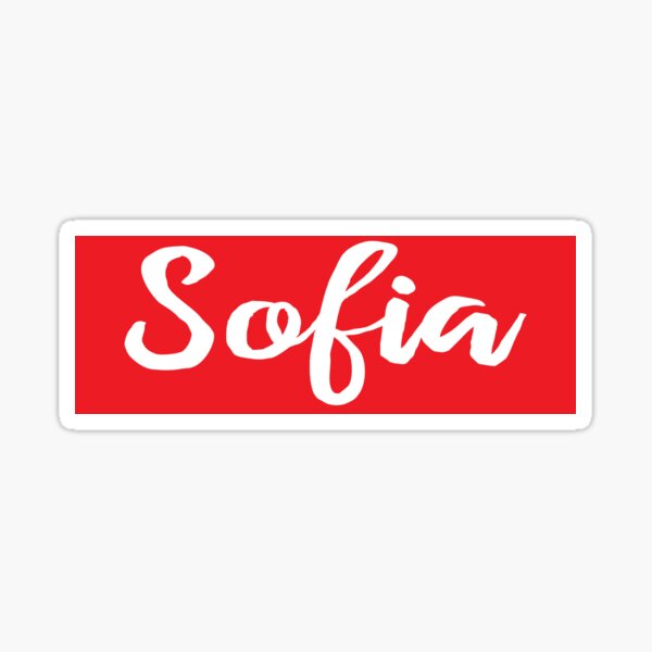 Sophia Name Art Stickers | Redbubble