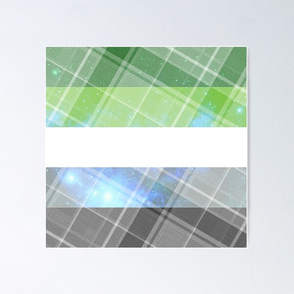 "Plaid space themed aromantic flag " Poster for Sale by Jemjae1112 ...