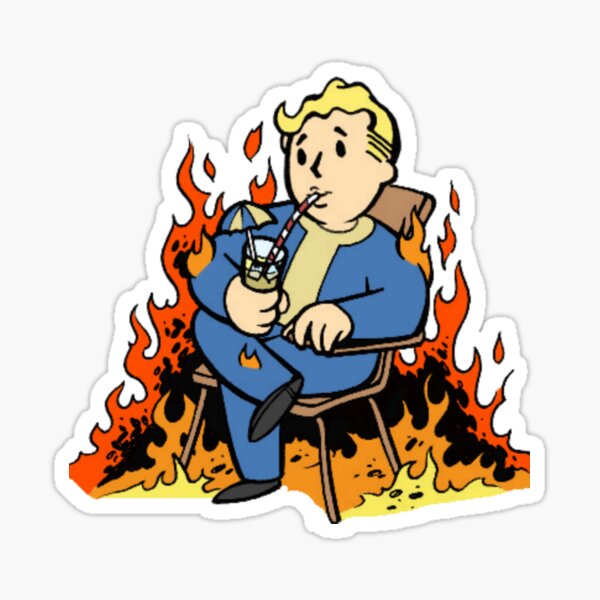 Vault Boy Stickers | Redbubble