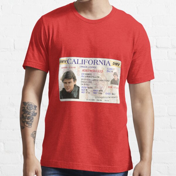 "Driver License StringFellow Hawke - AirWolf" T-shirt for Sale by Diaz ...