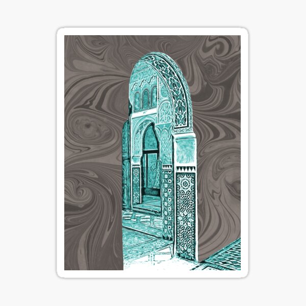 "Marrakech3 Bahia Palace" Sticker by MarbleCloud | Redbubble