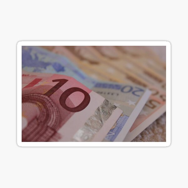 "EUROS" Sticker by fivestreets | Redbubble