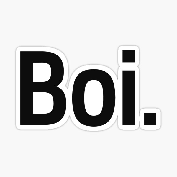"Boi T-shirt, LGBTQ Pride, Butch" Sticker for Sale by thequeershop ...