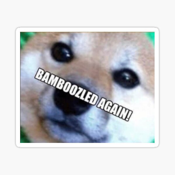 "bamboozled" Sticker for Sale by aconfusedpear | Redbubble