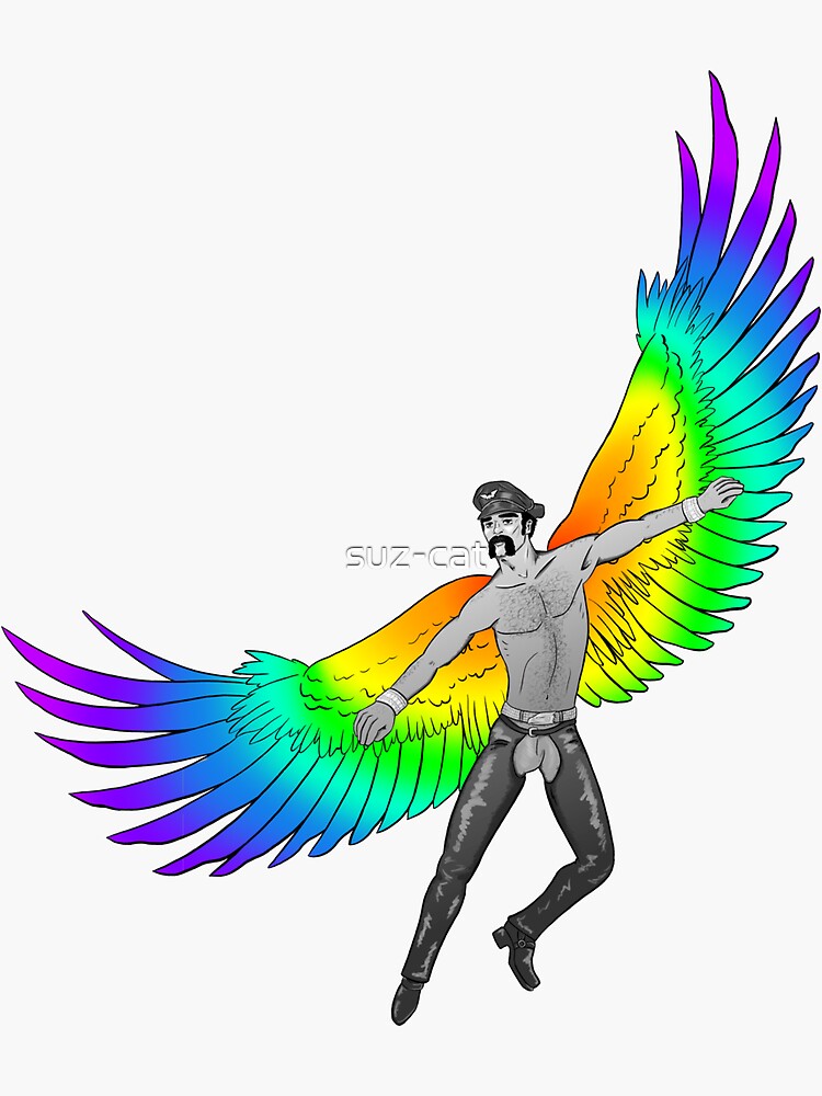 "Pride Eagle Leatherman" Sticker for Sale by suz-cat | Redbubble