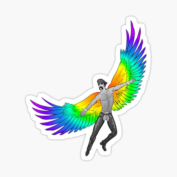 "Pride Eagle Leatherman" Sticker for Sale by suz-cat | Redbubble