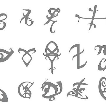 "Shadowhunters runes" Sticker for Sale by harsiae | Redbubble