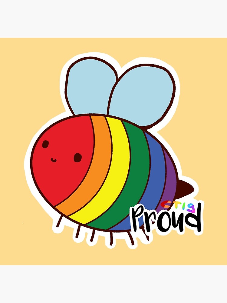 "Gay LGBT Pride Bee" Poster for Sale by CrazyTools | Redbubble