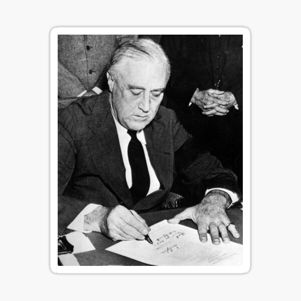 "FDR" Sticker by Quatrosales | Redbubble