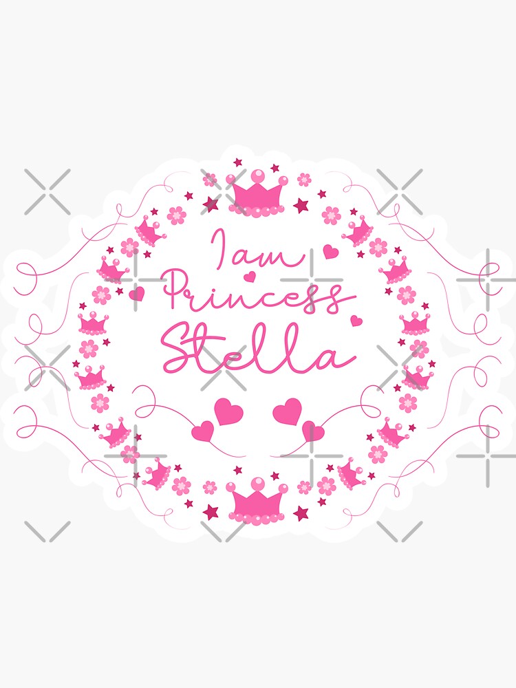 "Stella Cute Baby girl Princess " Sticker by elhefe | Redbubble