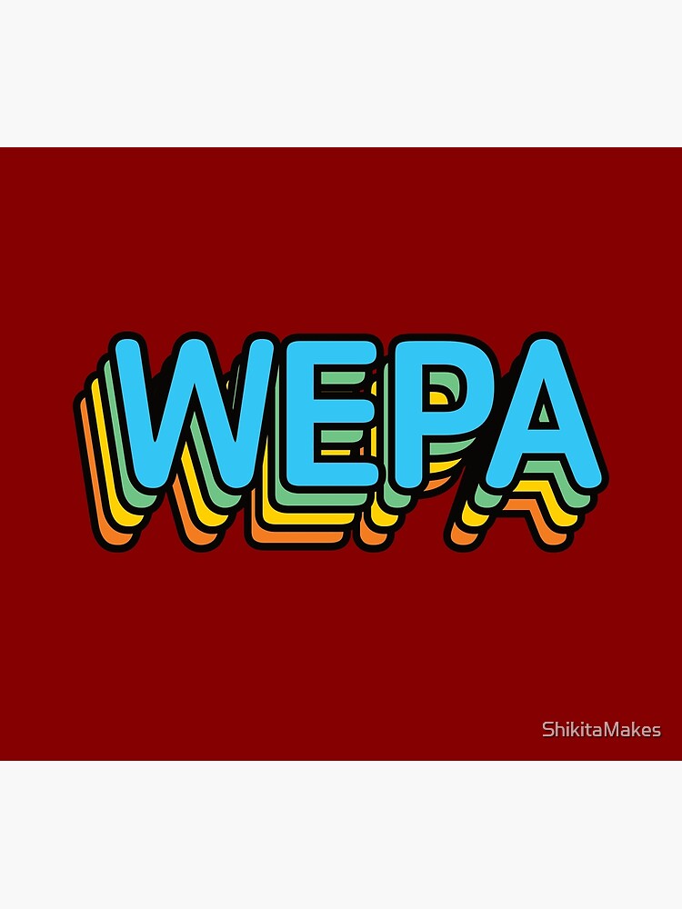 "Wepa Wepa Wepa Retro Puerto Rico" Poster by ShikitaMakes | Redbubble