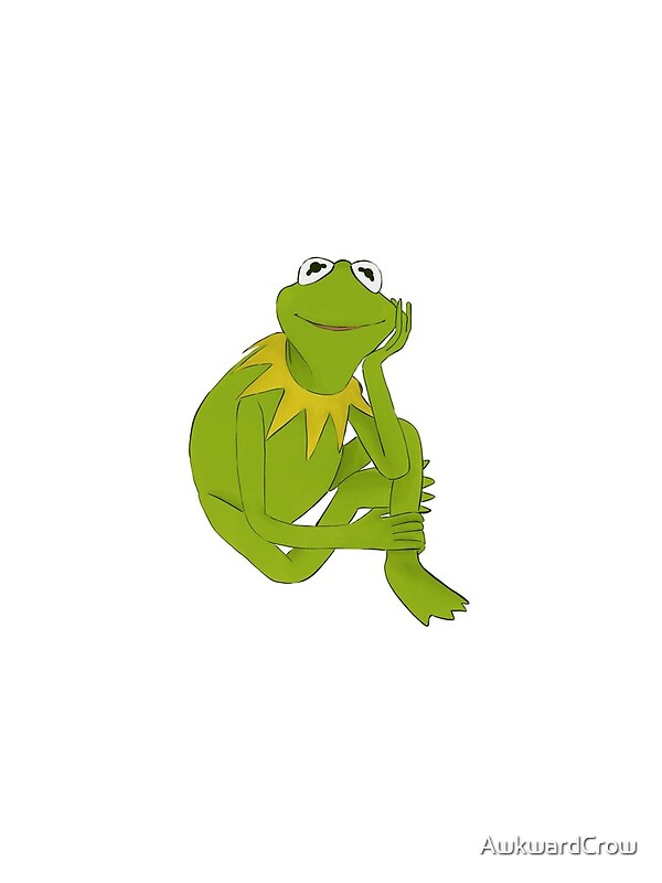 "Kermit the frog sitting" by AwkwardCrow | Redbubble