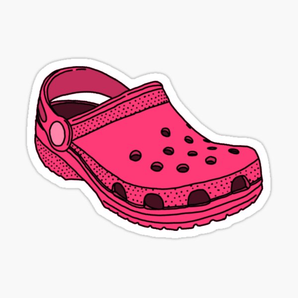 "Hot Pink Croc" Sticker for Sale by ssam | Redbubble