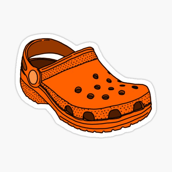 "Orange Croc" Sticker by ssam | Redbubble