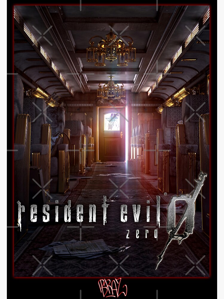"Resident Evil 0 Remastered Cover Art (Original Neon)" Sticker for Sale ...