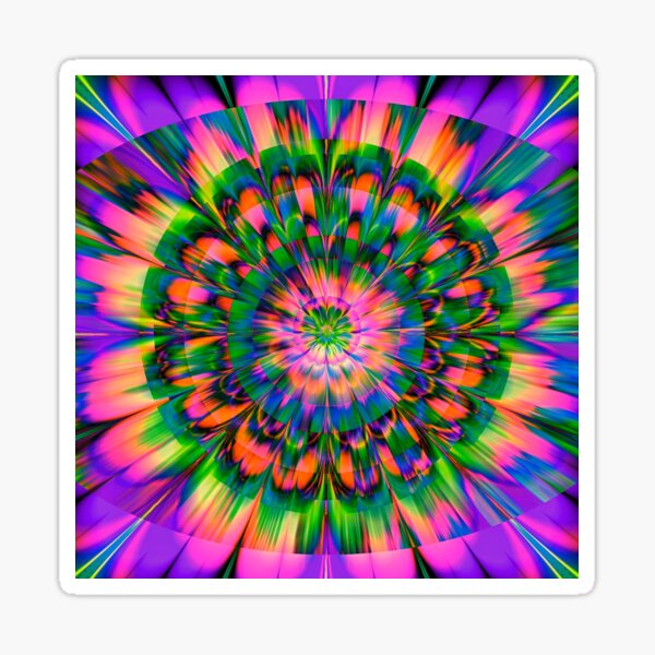 "Radiant Flower" Sticker for Sale by mushroom13art | Redbubble