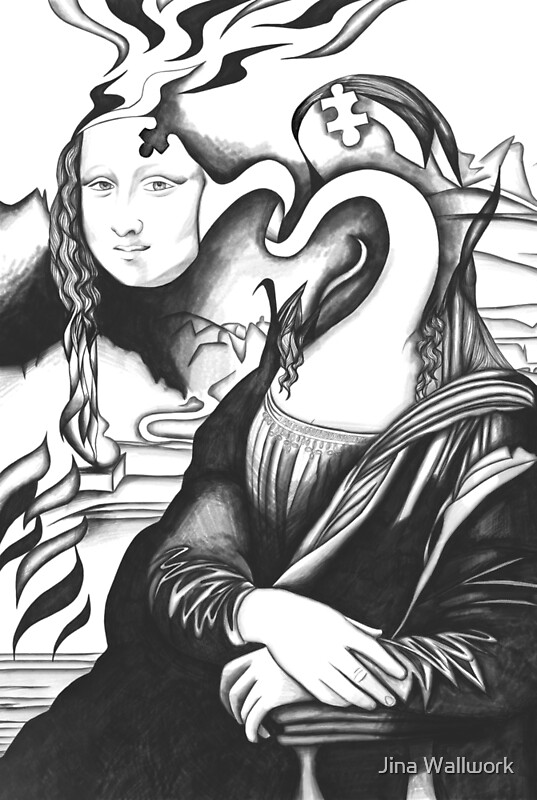 "Mona Lisa 68" by Jina Wallwork | Redbubble